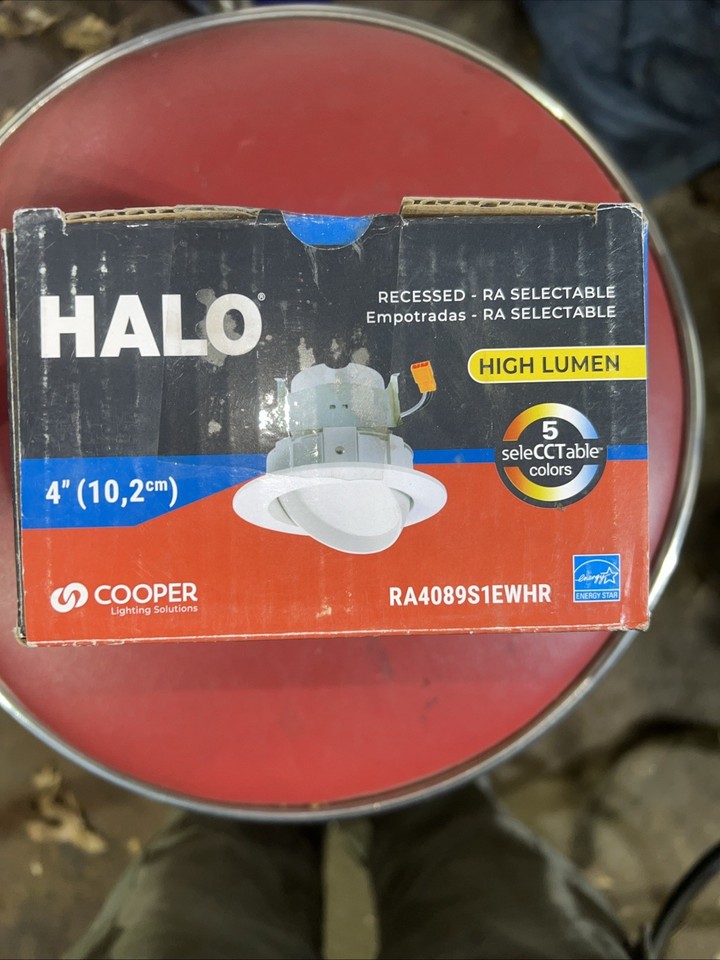 Halo 4-Inch Round LED Directional with Remote Driver/Junction Box with ...