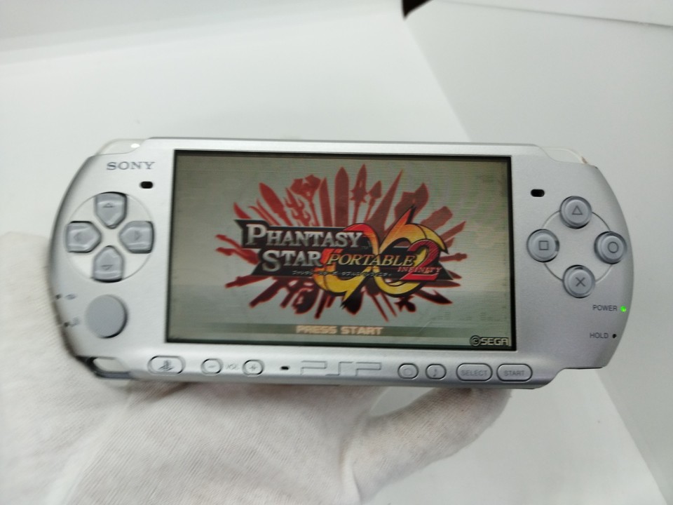 SILVER Sony PSP 3000 System w/Charger [Region Free] Tested Good ...