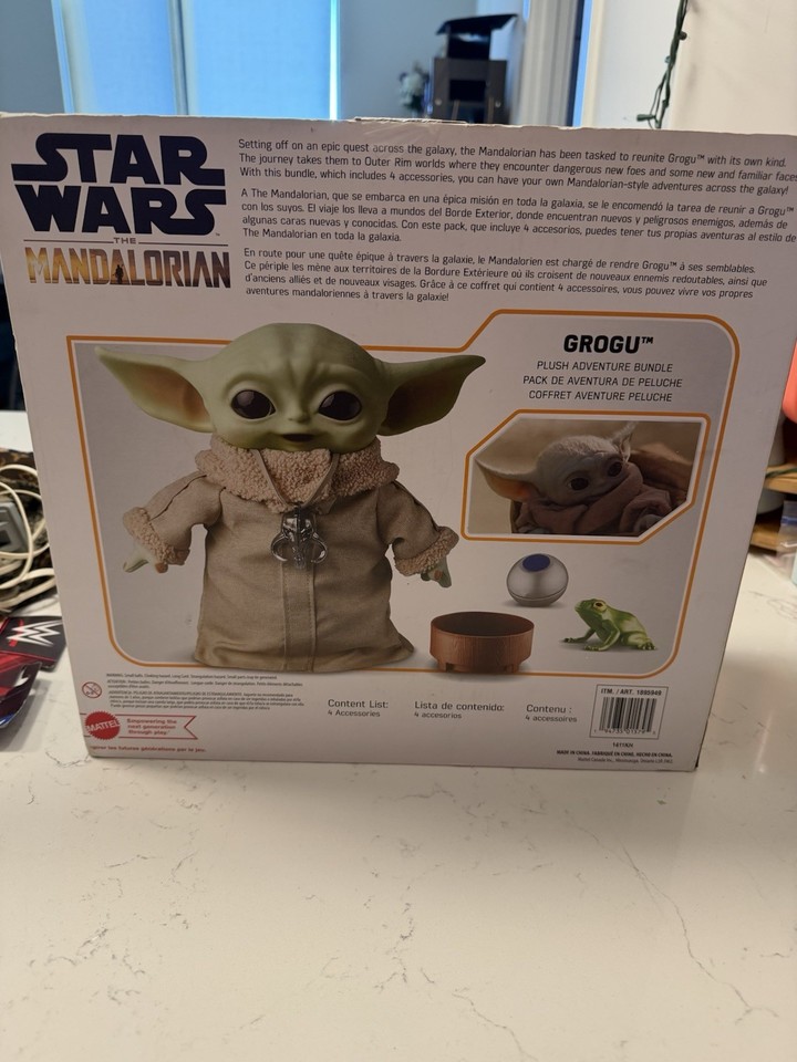 Mattel Star Wars The Mandalorian Grogu Plush Toy with Accessories | eBay