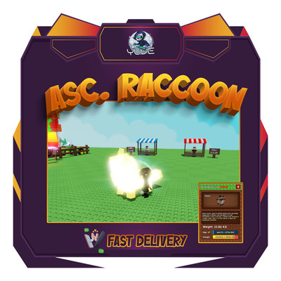 🦝Ascended Raccoon🦝47 Y🏖️10.86 KG🌱Grow A Garden🌱GAG🌱Fast Delivery | eBay