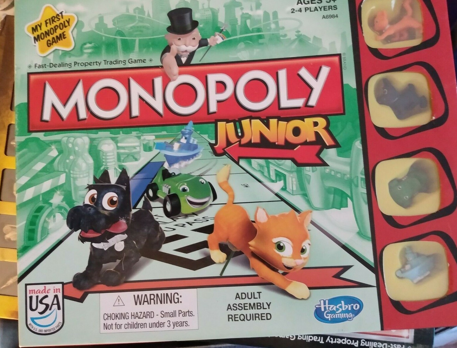 Hasbro Monopoly Junior Gaming My First Monopoly Game Complete ! 2013 ...