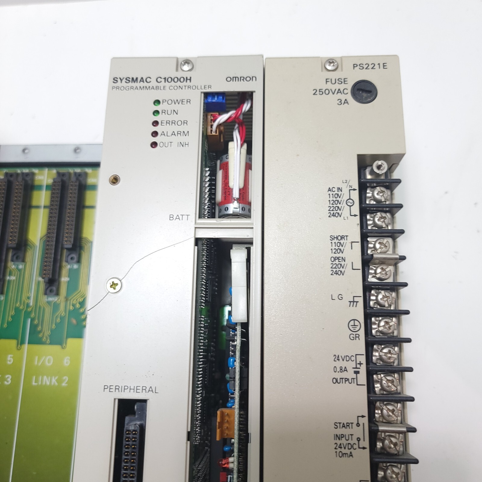 Omron Sysmac C1000H PLC, PS221E, ASC04, AD501, OC224, OUT OA121, ETL01, Base | eBay