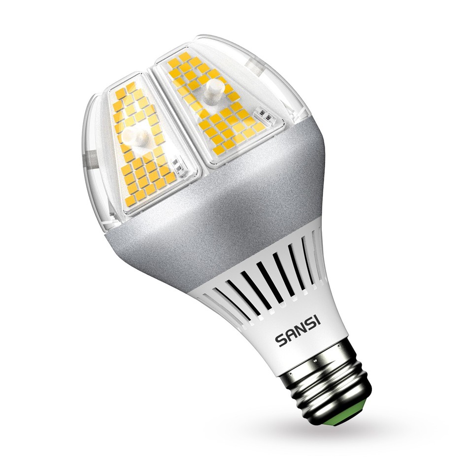 2Pack SANSI 6500LM A21 LED Light Bulb 35W Super Bright 5000K White ...