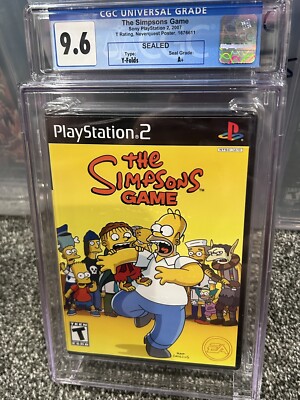 The Simpsons Game PS2 CGC 9.6 A+ Sealed Playstation 2 🔥 | eBay