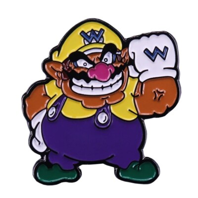 Super Mario World Wario Metal Badge Enamel Pin Brooch figure pin ...