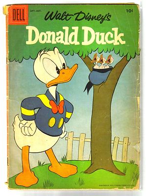 DONALD DUCK #55 Birds in a Tree! Walt Disney Dell Comic Book ~ G/VG | eBay