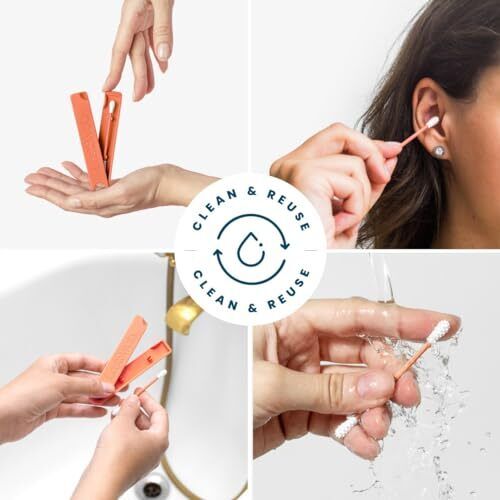 ® Reusable Cotton Swabs for Ear Cleaning - Sanitary Alternative to ...