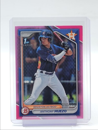 ANTHONY HUEZO 2024 BOWMAN 1ST BASEBALL PINK BORDER ASTROS /175 Q1413 | eBay