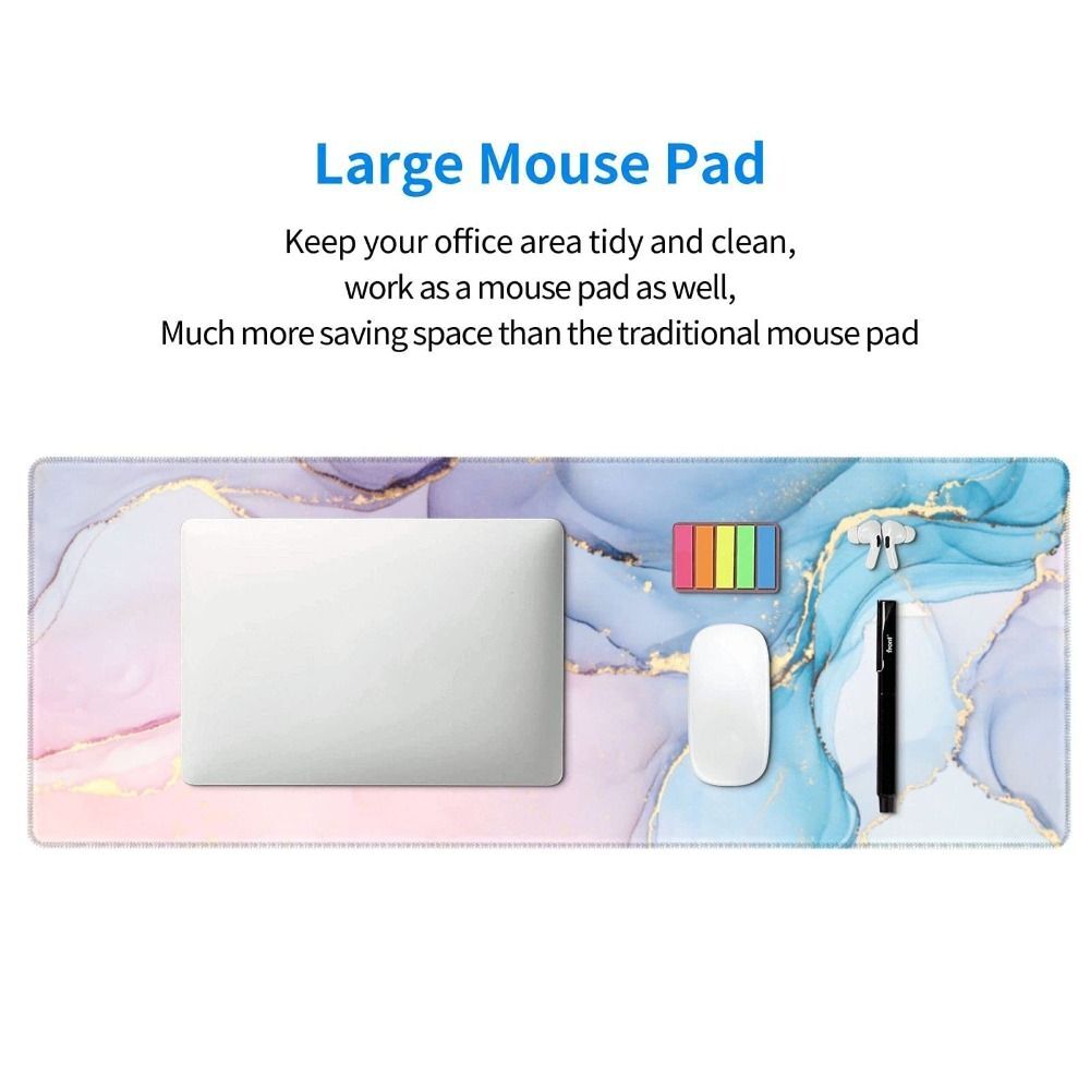 Pink Blue Gold Mouse Pad Extended Desk Pad Gift Writing Pad Work | eBay