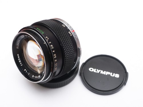 Exc OLYMPUS G.Zuiko Auto-S 50mm f/1.4 Fast Prime Lens OM mount digital ...