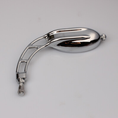 Mirror rearview mirror chopper left universal M10 thread metal chromed ...