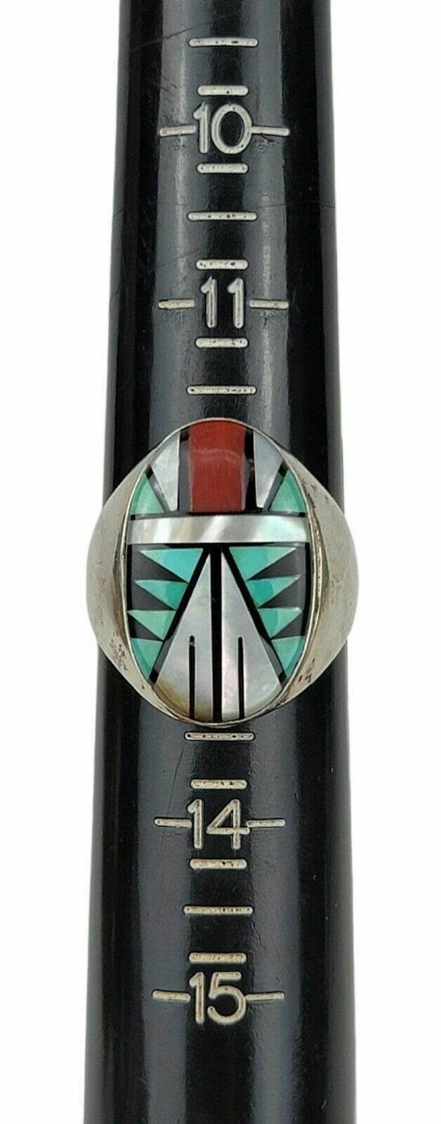 Vintage Sam Begay Navajo Mother of Pearl Mosaic Inlay… - Gem