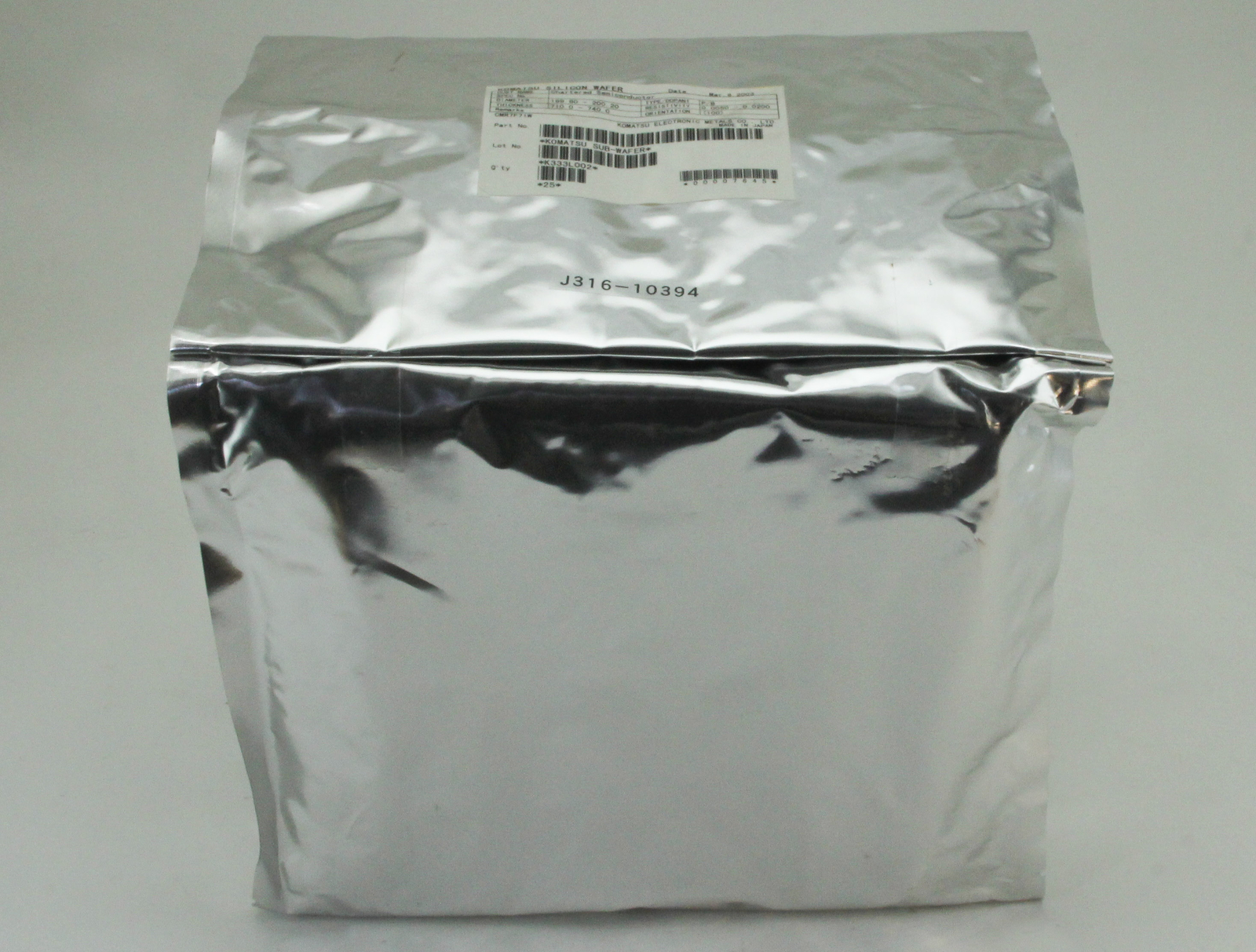 7540 KOMATSU MW200N SILICON WAFER STORAGE W/ 4 SILICON MW200.N.C for ...