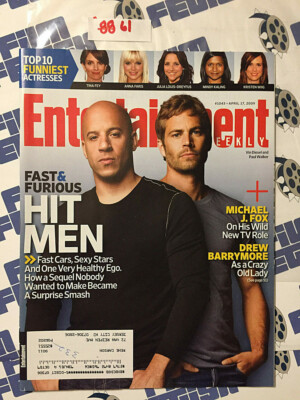 Entertainment Weekly Magazine (April 17, 2009) Vin Diesel, Paul Walker ...