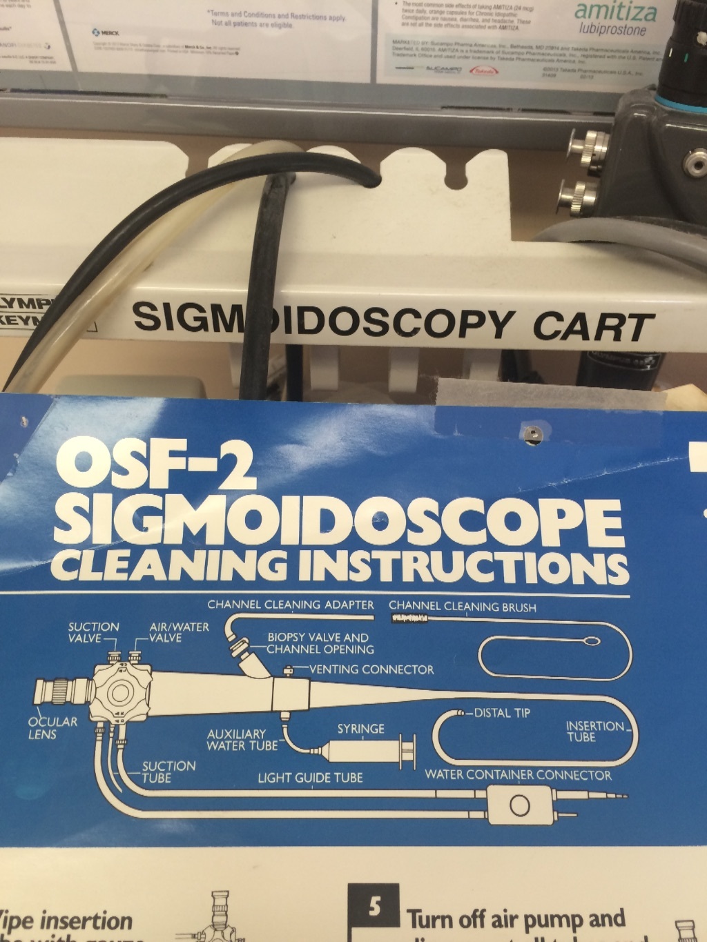 OLYMPUS OSF-2 BORESCOPE ENDOSCOPE SIGMOIDOSCOPE ENDOSCOPY WITH CASE AND ...