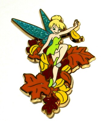 Tinker Bell LE Disney Pin 250 Tink Autumn Four Seasons Series Leaf Fall ...