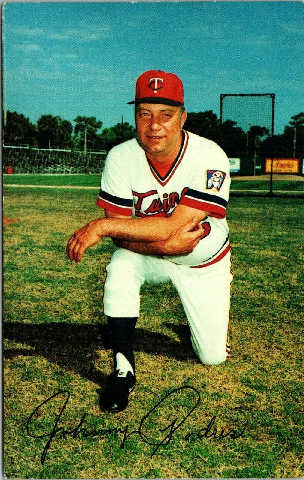 Johnny Podres Coach Signature Minnesota Twins Baseball 1982 Postcard ...