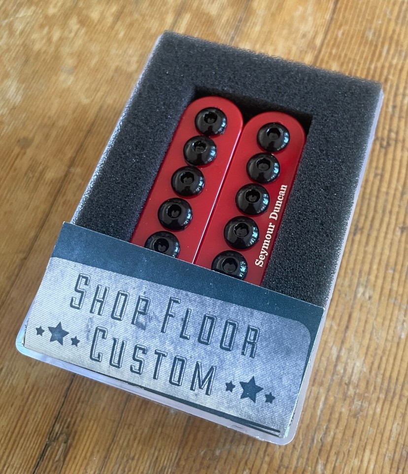 Seymour Duncan SH-8n Invader Humbucker Neck Pickup RED/BLACK POLES ...