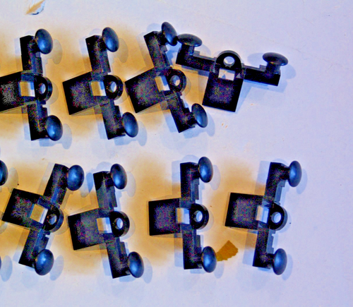 Lego Train 4022 Buffer Beam X 8 black 1980-2009 You will receive 8 ...