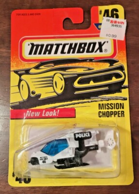 Matchbox Mission Chopper #046 MBX ‘97 Series White VHTF! | eBay