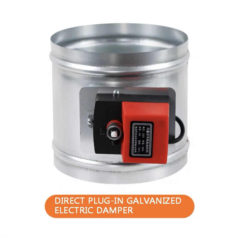 Galvanized 14N Electric Air Valve Round Air Volume Control Valve ...