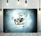 Xbox Controller Exploding Printed Wrapped Canvas Wall Art Gaming Print ...