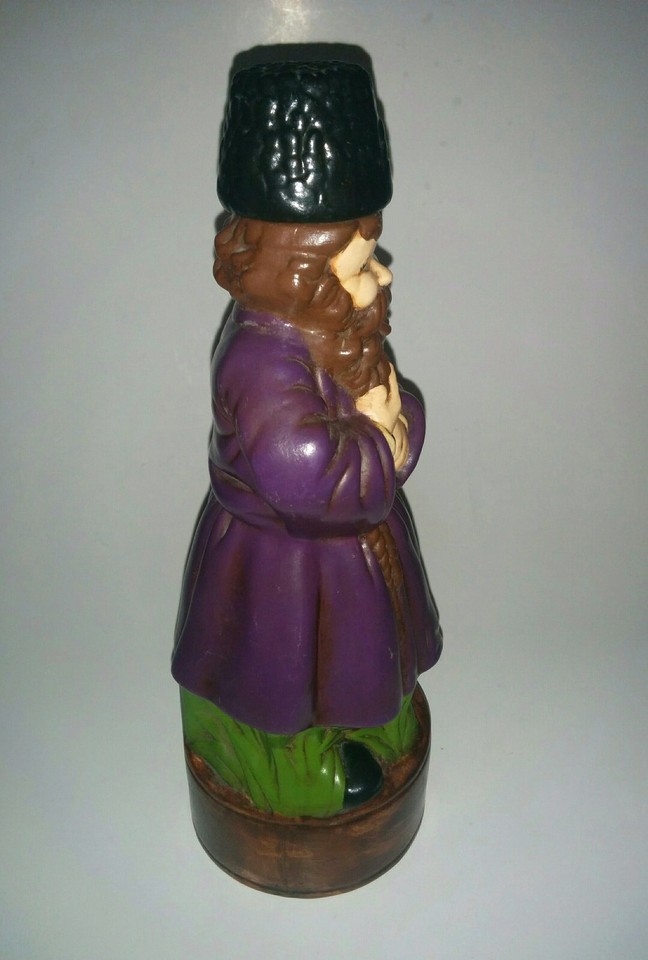 Vintage Hand Painted Alberta Ceramic Bearded Russian Vodka Decanter ...