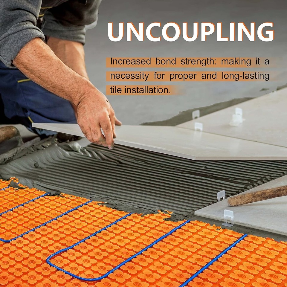 MAXKOSKO Heated Floor Uncoupling Membrane Roll Underlayment Membrane ...