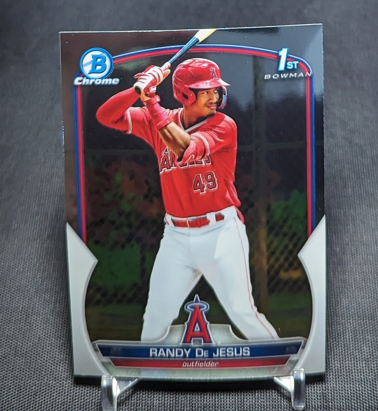 Randy de Jesus 1st Rookie Card 2023 Bowman Prospects BCP-19 Los Angeles ...