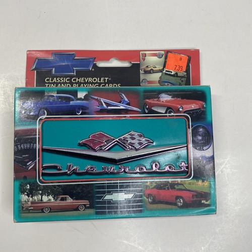 Chevrolet Limited Edition Tin and 2 Playing Card Decks sealed In Case ...