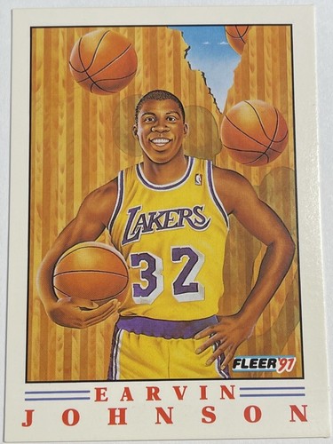 6/6 Earvin Johnson Basketball Card Fleer 1997 | eBay