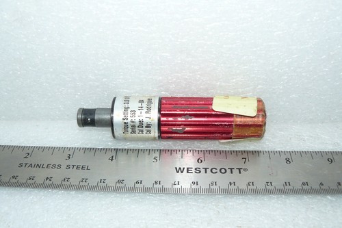MOUNTZ TLS0135 TLS PRESET TORQUE SCREWDRIVER 3.0 IN/LBS RED 1/4" HEX ...