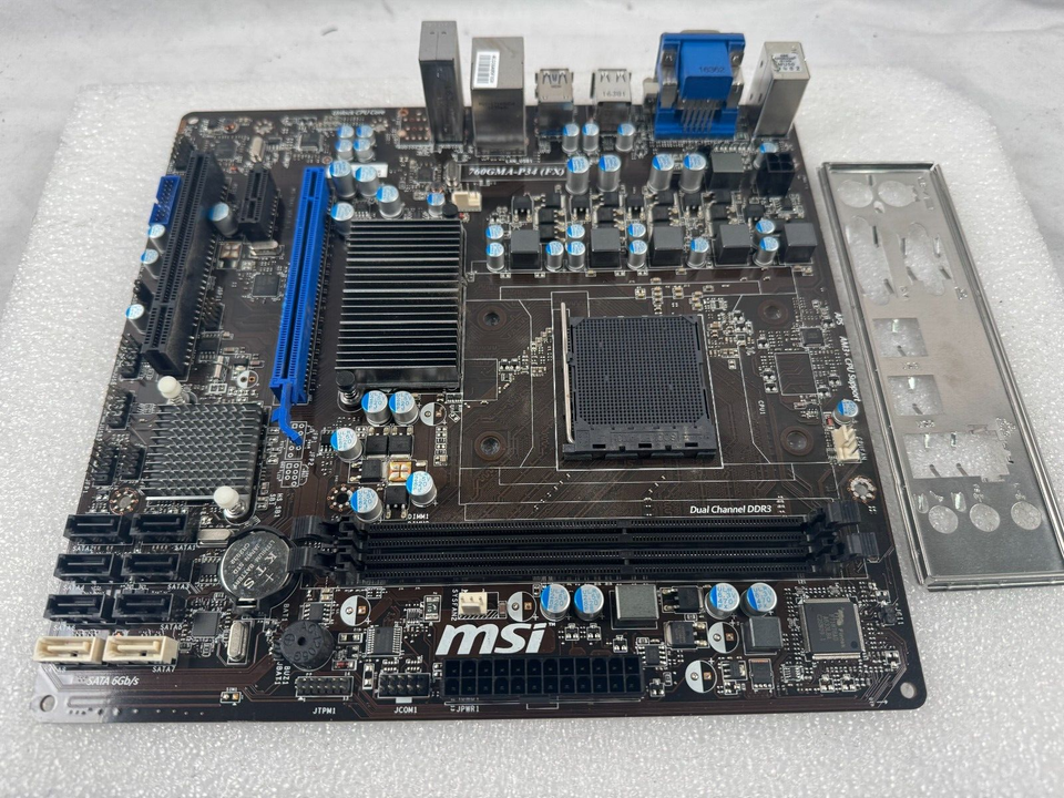 MSI 760GMA-P34 (FX) Socket AM3+ DDR3 SDRAM Desktop Motherboard; Tested ...