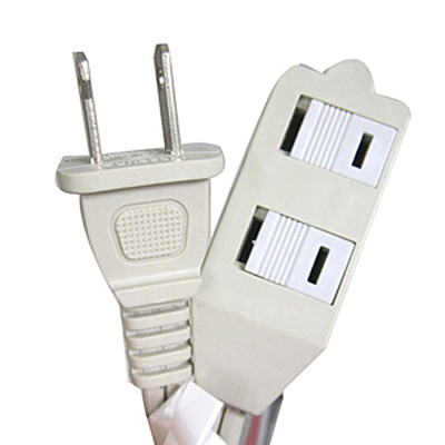 5 FT 3 Outlet Indoor Wall AC Extension Cord Cable Safety Switch White B ...