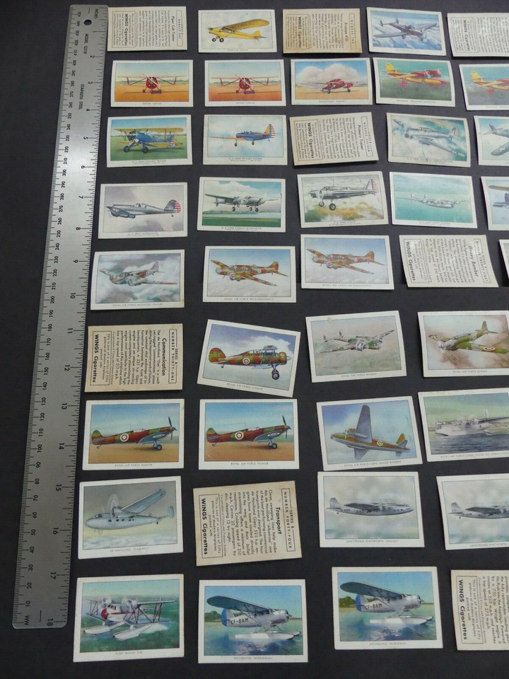 Wings Cigarettes Modern American Airplanes, Over 75 Cards | eBay