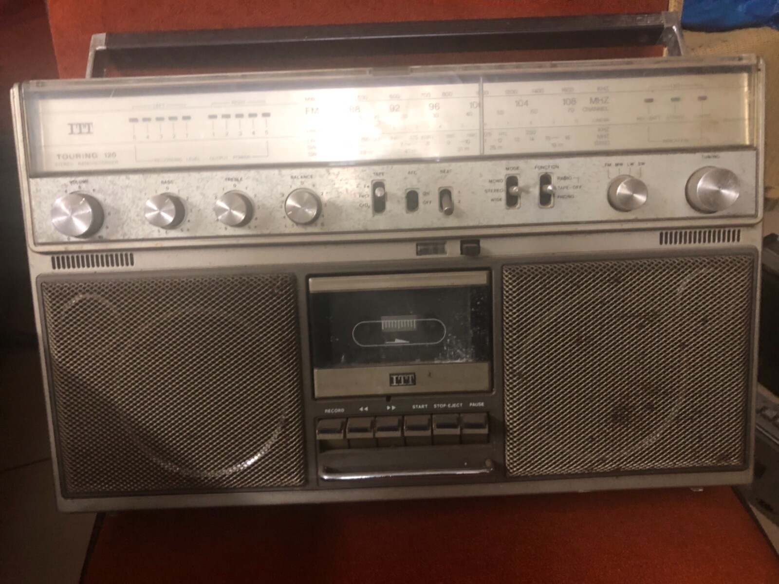 LARGE ITT TOURING 120 STEREO RADIO RECORDER | eBay