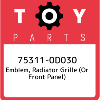 75311-0D030 Toyota Emblem, radiator grille (or front panel) 753110D030 ...