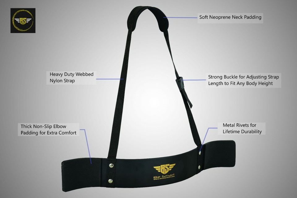 Heavy-Duty Arm Blaster Body Building Bomber Bicep Curl Triceps Muscle ...