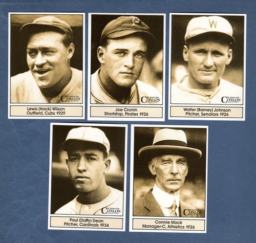 PROTOTYPE Conlon 5 card set BASEBALL AMERICANA~1983 The Sporting News ...