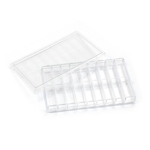 Clear Rectangle 18 Grids Plastic Storage Box Small Parts Storage ...