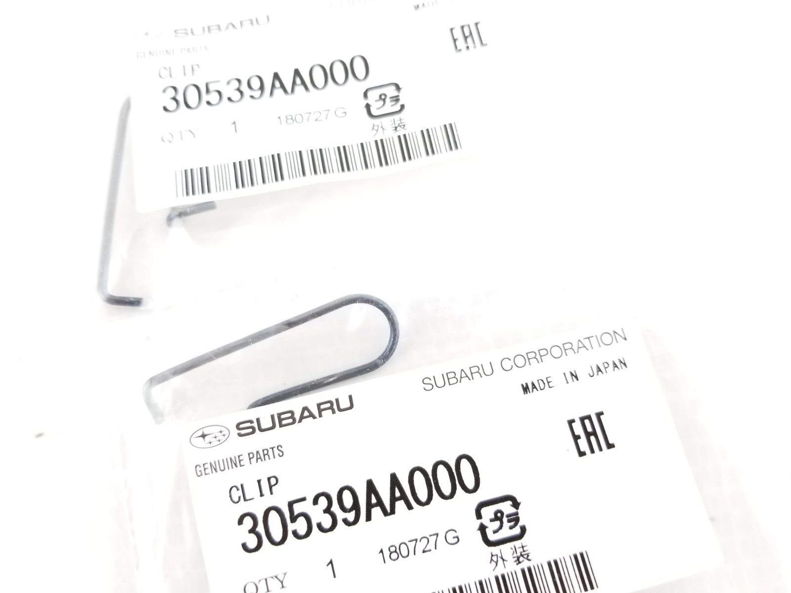 Genuine Subaru Made in Japan Clutch Clip Pair Qty 2x 30539AA000 1990 ...