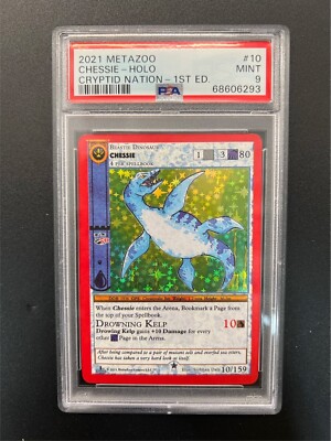 PSA9 2021 METAZOO CHESSIE-HOLO CRYPTID NATION-1 ST ED #10 (0002) | eBay