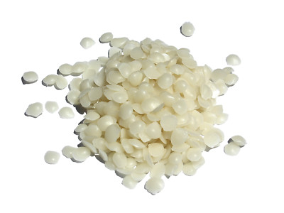 Natural Organic Dull White / Light Grey Beeswax Pellets - 2kg | FREE ...