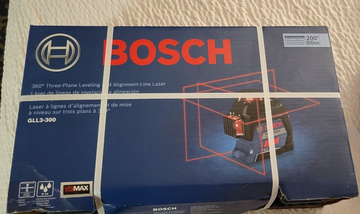 Bosch+Gll3-300+360+Degree+200ft+Three+Plane+Leveling+Line+Laser for ...