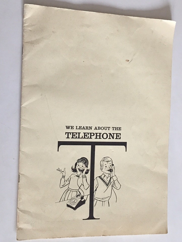 Vtg 1968 Bell System AT&T Book We Learn About The Telephone Handbook ...