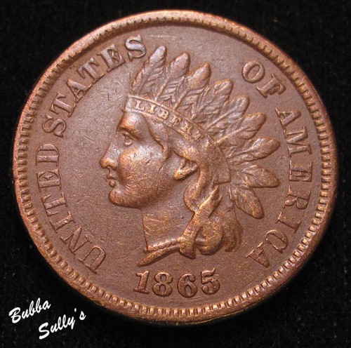 1865 Indian Head Cent F to VF Details | eBay