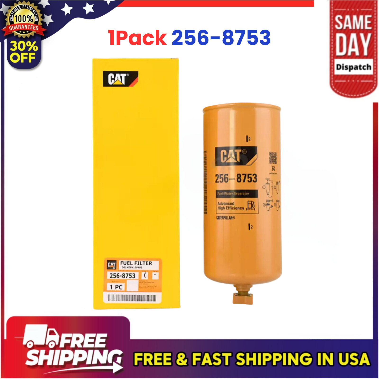 CATERPILLAR 2568753 - Fuel filter cross reference