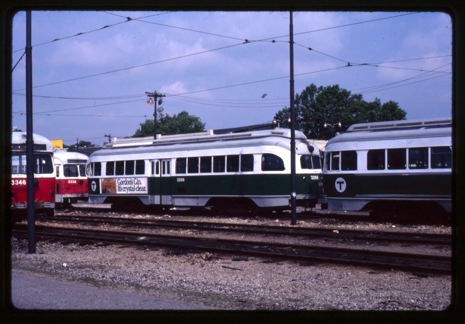 Trolley Slide - Boston MBTA #3266 PCC Streetcar 1981 Mattapan Yard ...