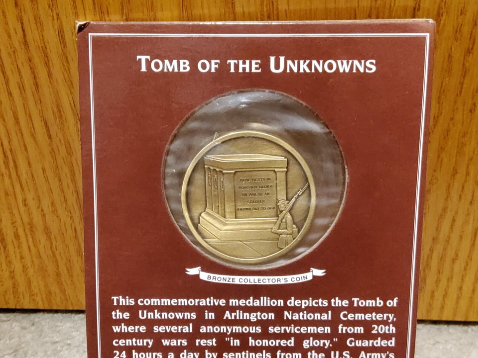 Arlington National Cemetery Tomb of the Unknown Soldier Bronze Coin New ...