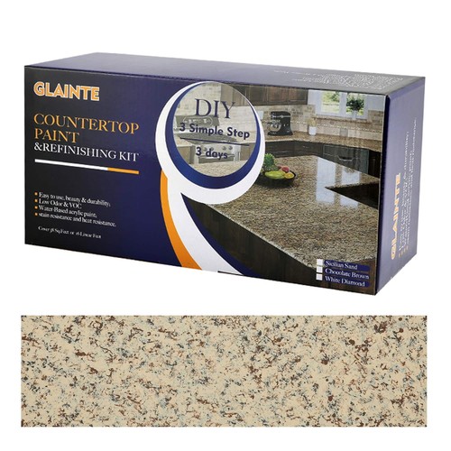 Granite Countertop Paint Kit - Brown Counter Top Refinishing Kit for ...